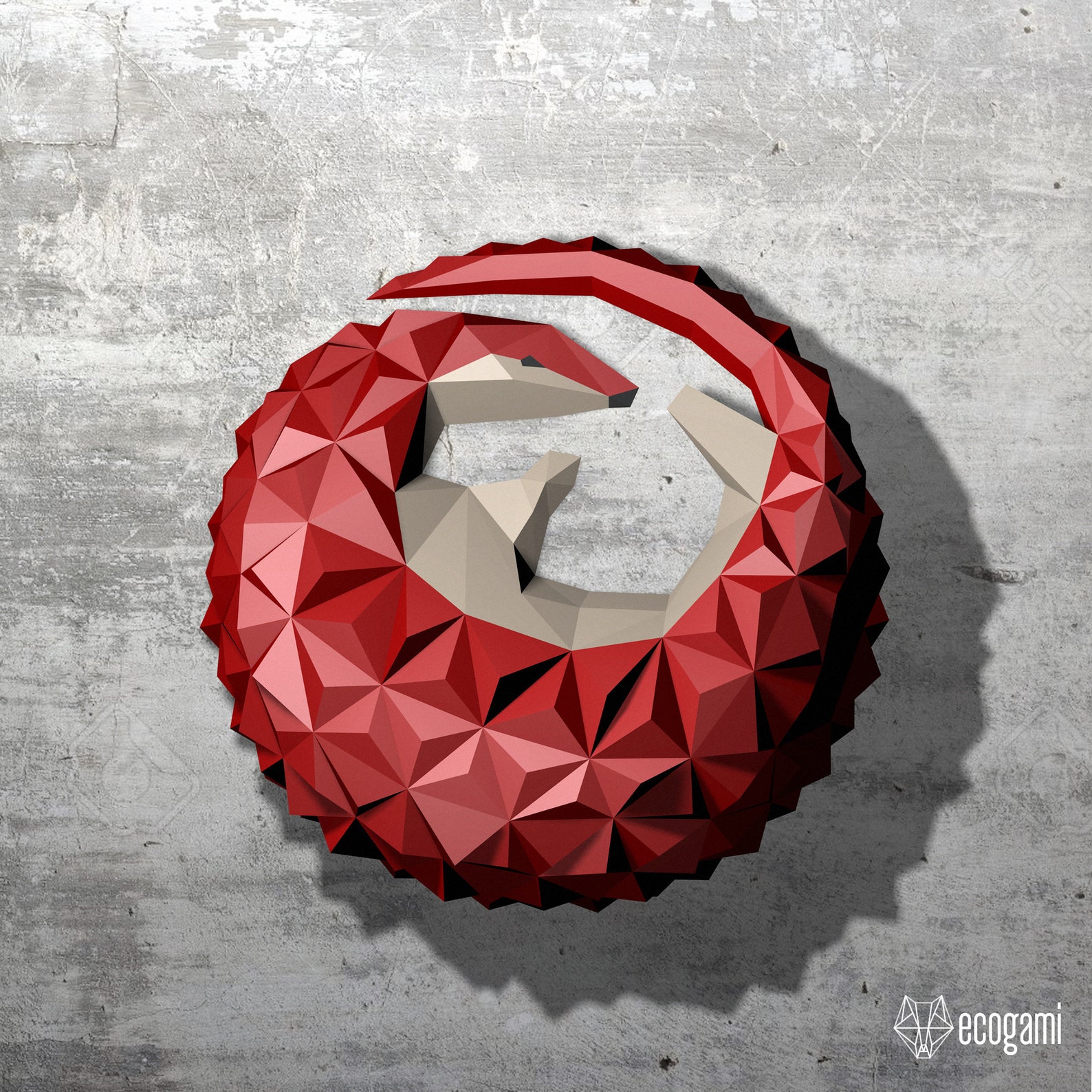 Pangolin Papercraft Sculpture, Printable 3D Puzzle, Papercraft Pdf ...