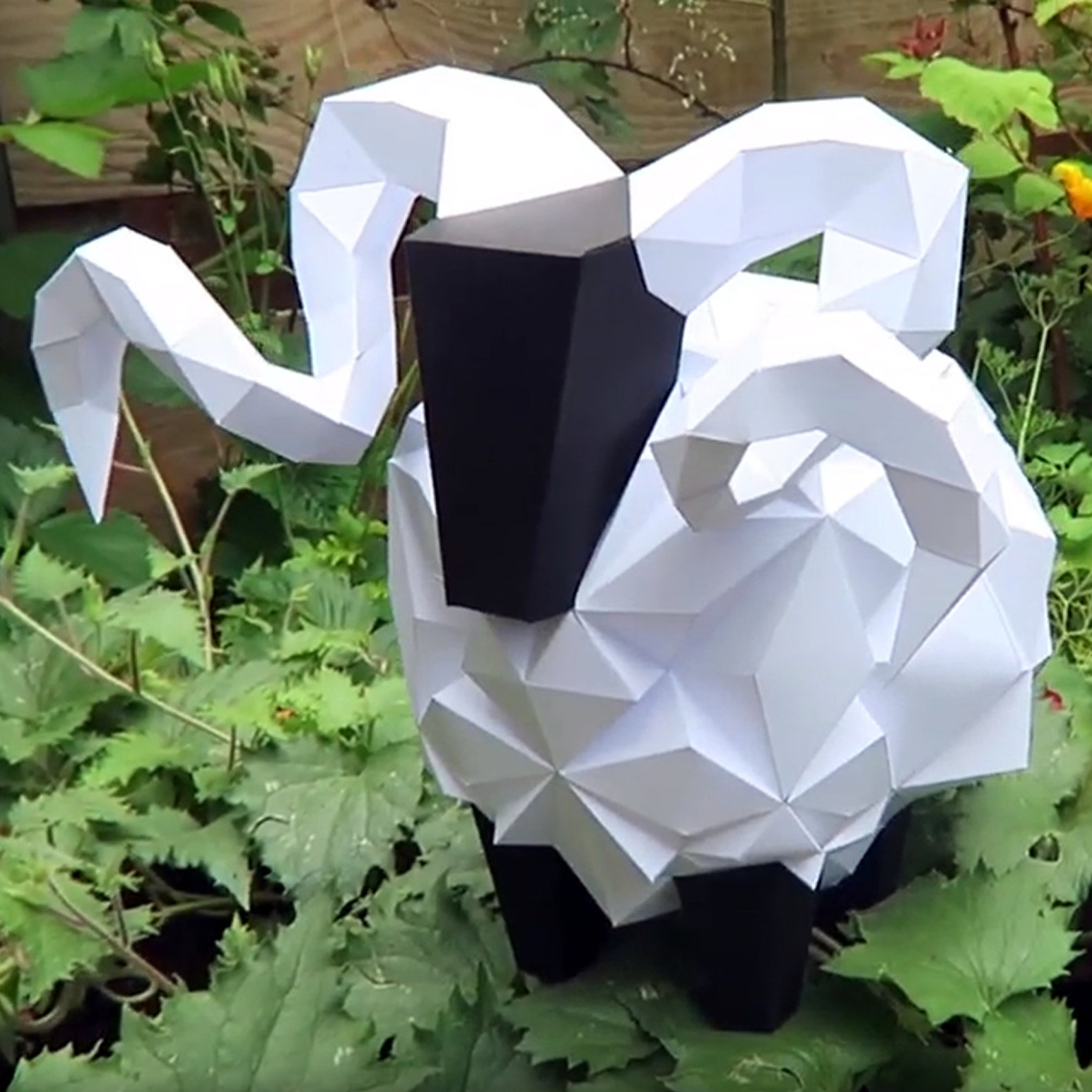 Sheep Papercraft Sculpture, Printable 3D Puzzle, Papercraft Pdf ...
