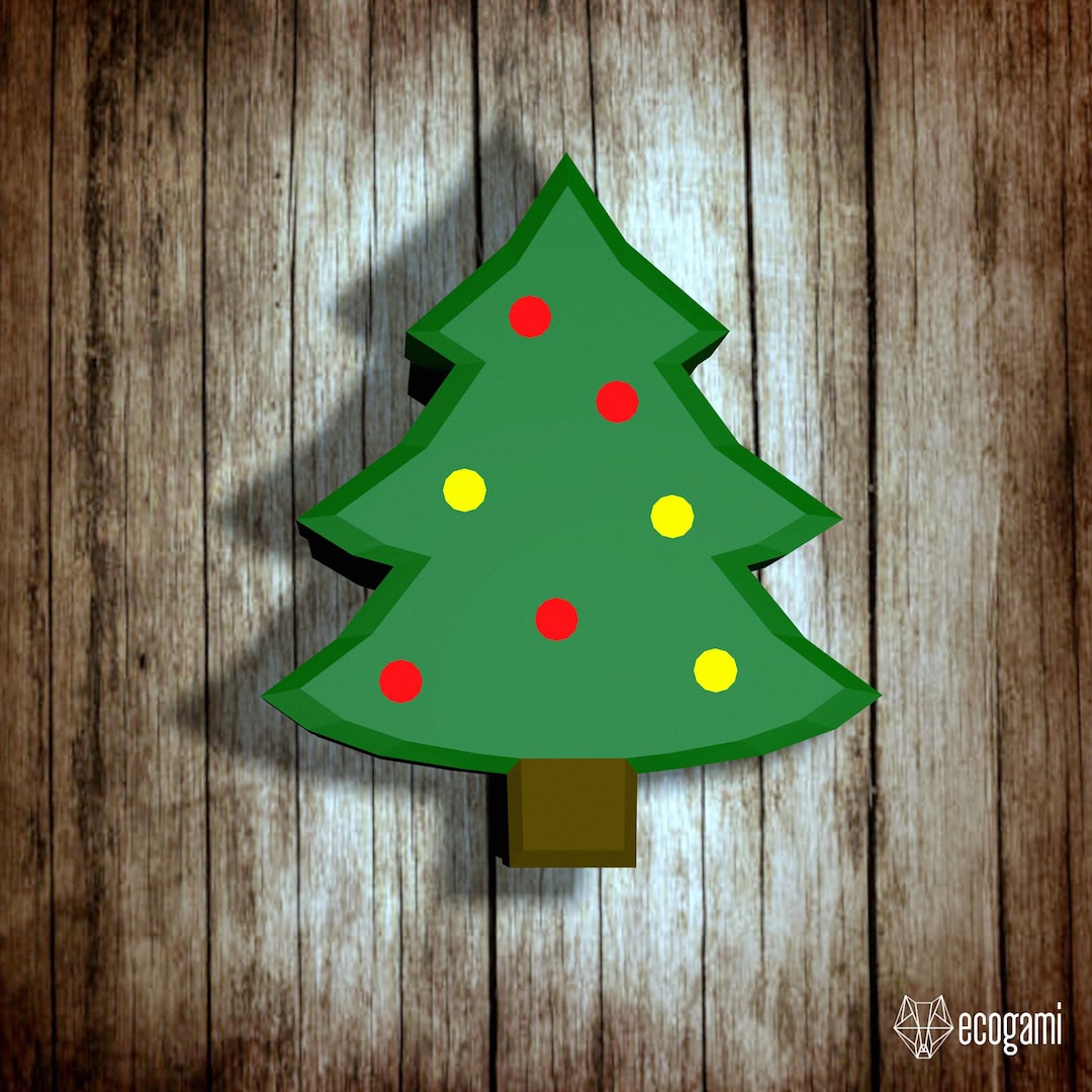CHRISTMAS TREE BOX Papercraft | Diy Xmas Pine Box | Pdf Tree Box ...