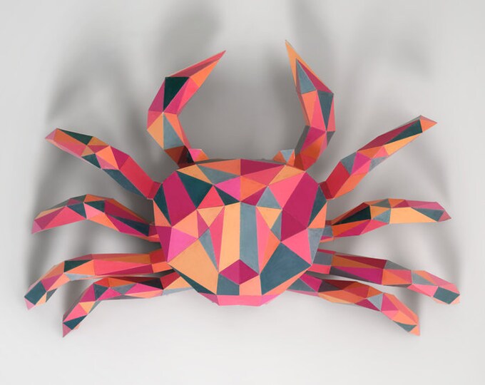 Crab Hat, Papercraft Mask Template - Etsy Canada