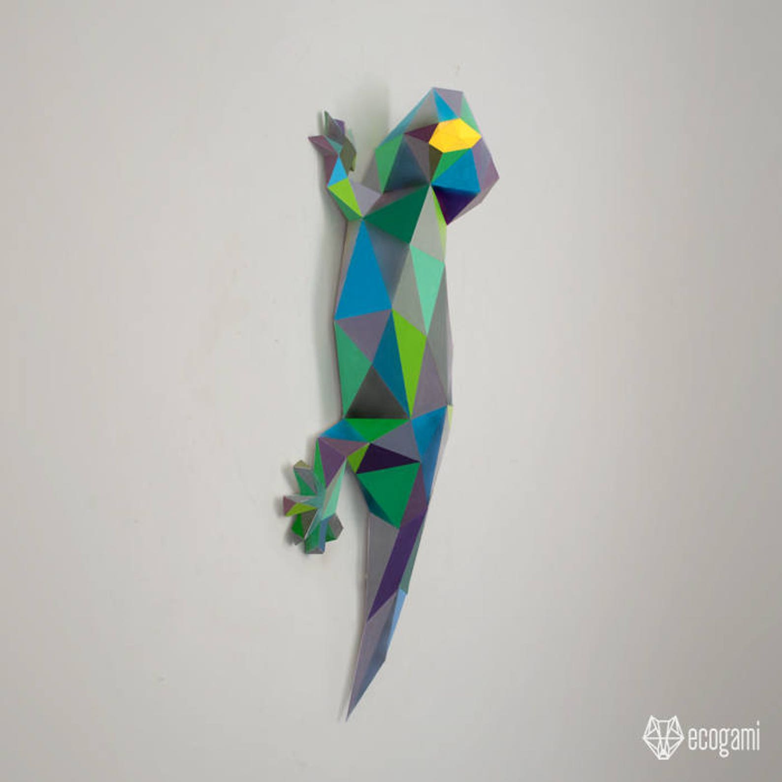 Lizard Papercraft Sculpture Printable 3D Puzzle Papercraft | Etsy Canada