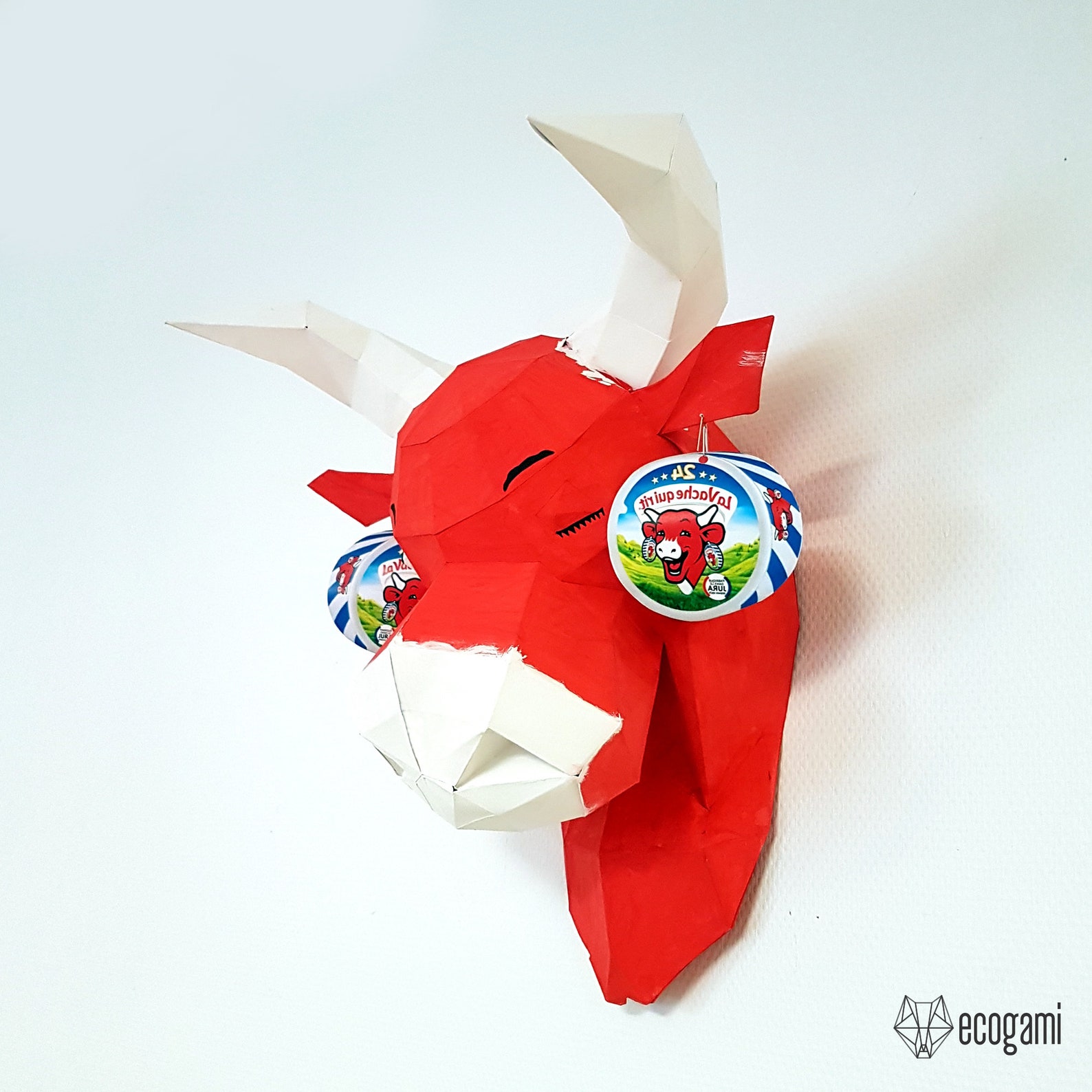 Cow Papercraft Sculpture, Printable 3D Puzzle, Papercraft Pdf Template ...