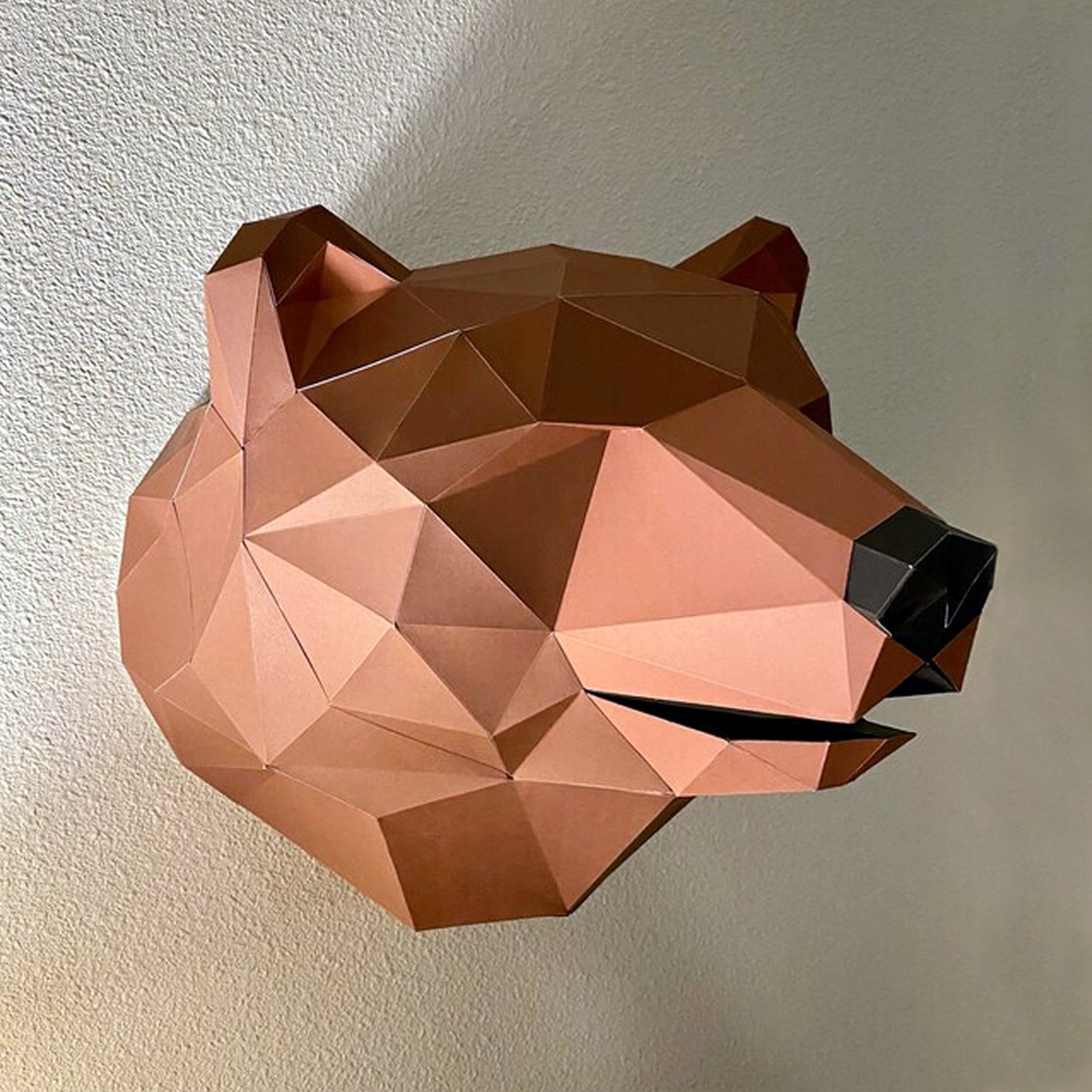 Bear Papercraft Sculpture Printable 3D Puzzle Papercraft Pdf - Etsy