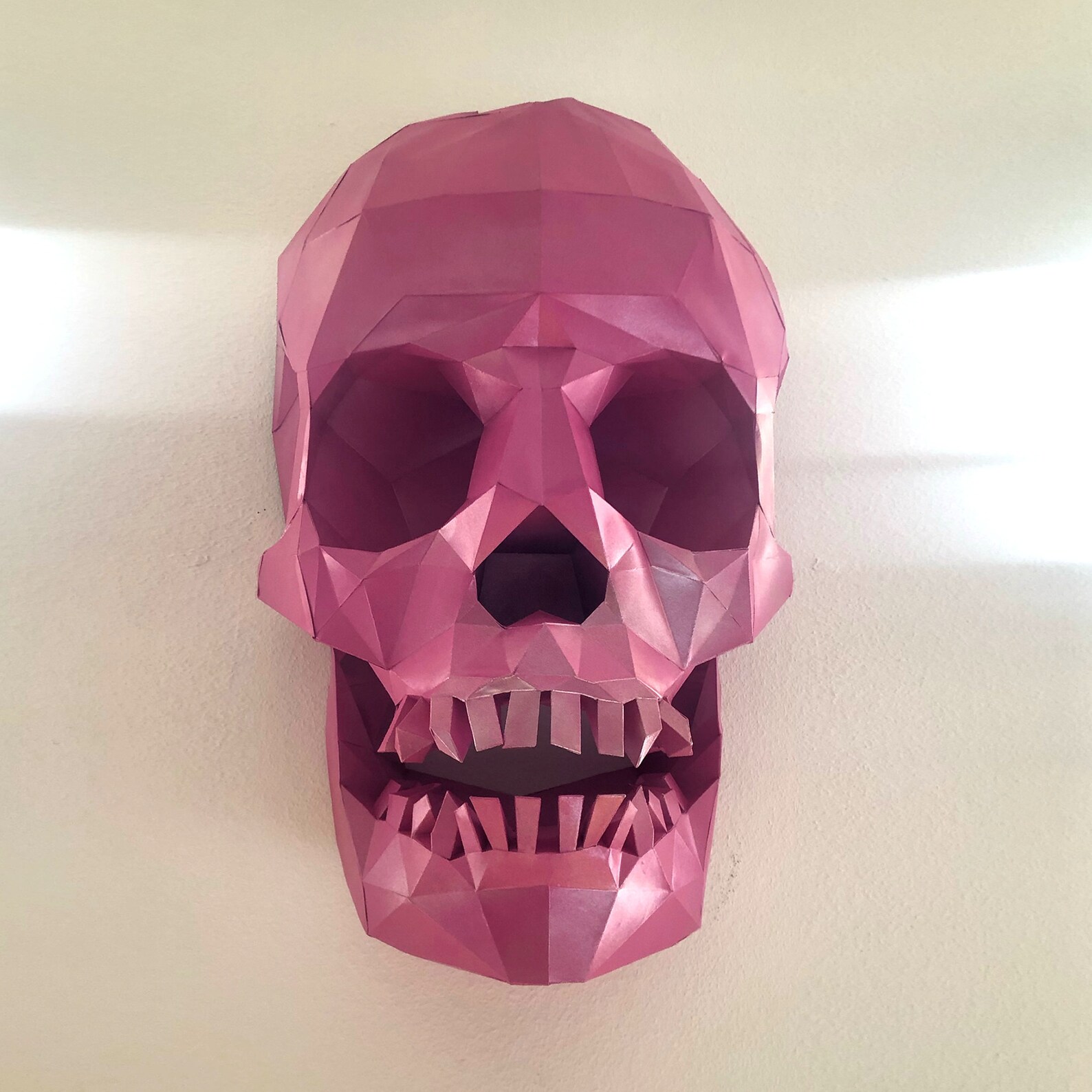 Human Skull Papercraft Sculpture Printable 3D Puzzle | Etsy