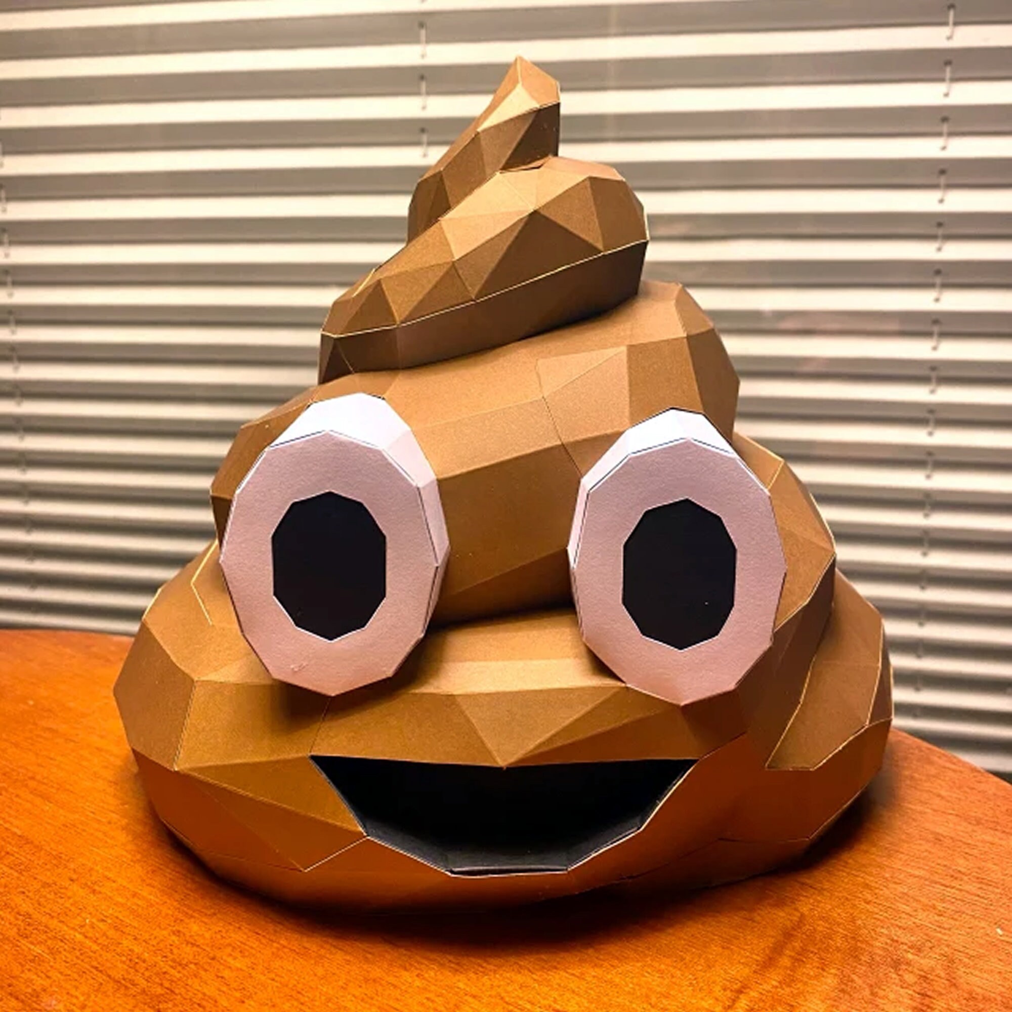 Poo Emoji Papercraft Sculpture Printable 3D Puzzle - Etsy Hong Kong