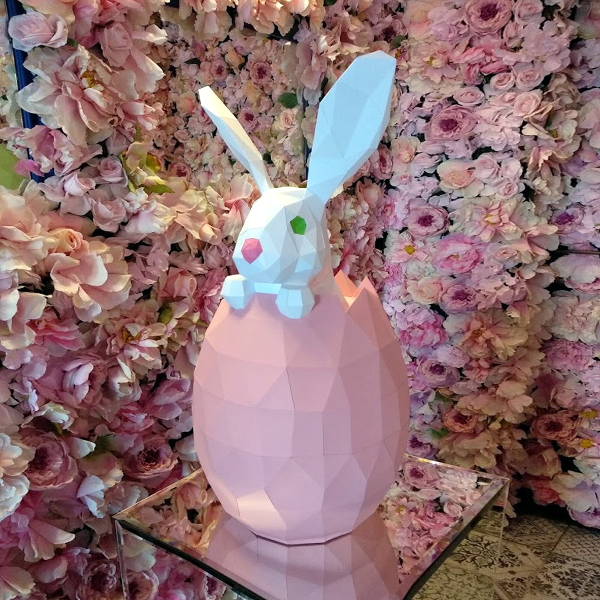 Easter Rabbit Egg Papercraft Sculpture Printable 3D Puzzle - Etsy
