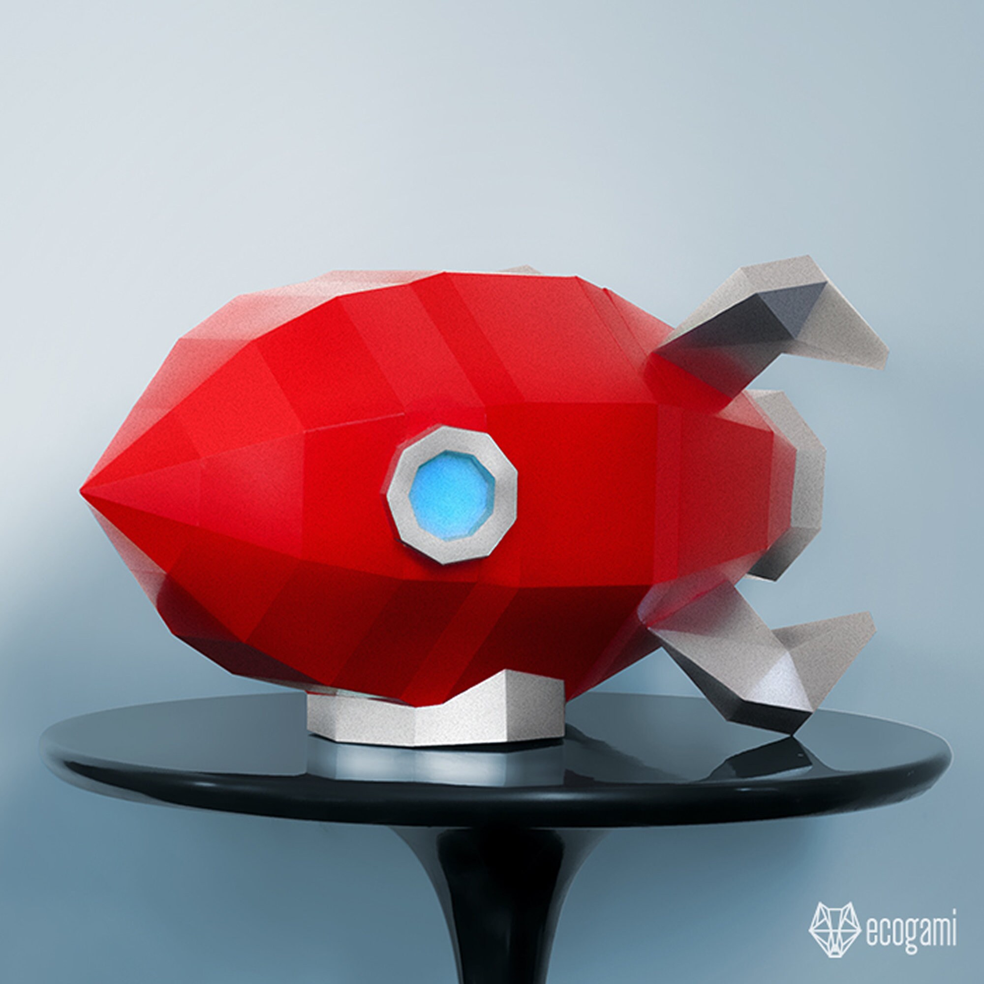 Rocket Papercraft Sculpture Printable 3D Puzzle Papercraft | Etsy Canada