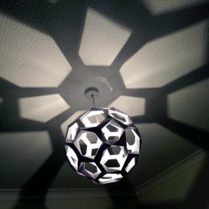 Sphere Paper Lamp Template – DIY Papercraft Lampshade PDF Pattern ...
