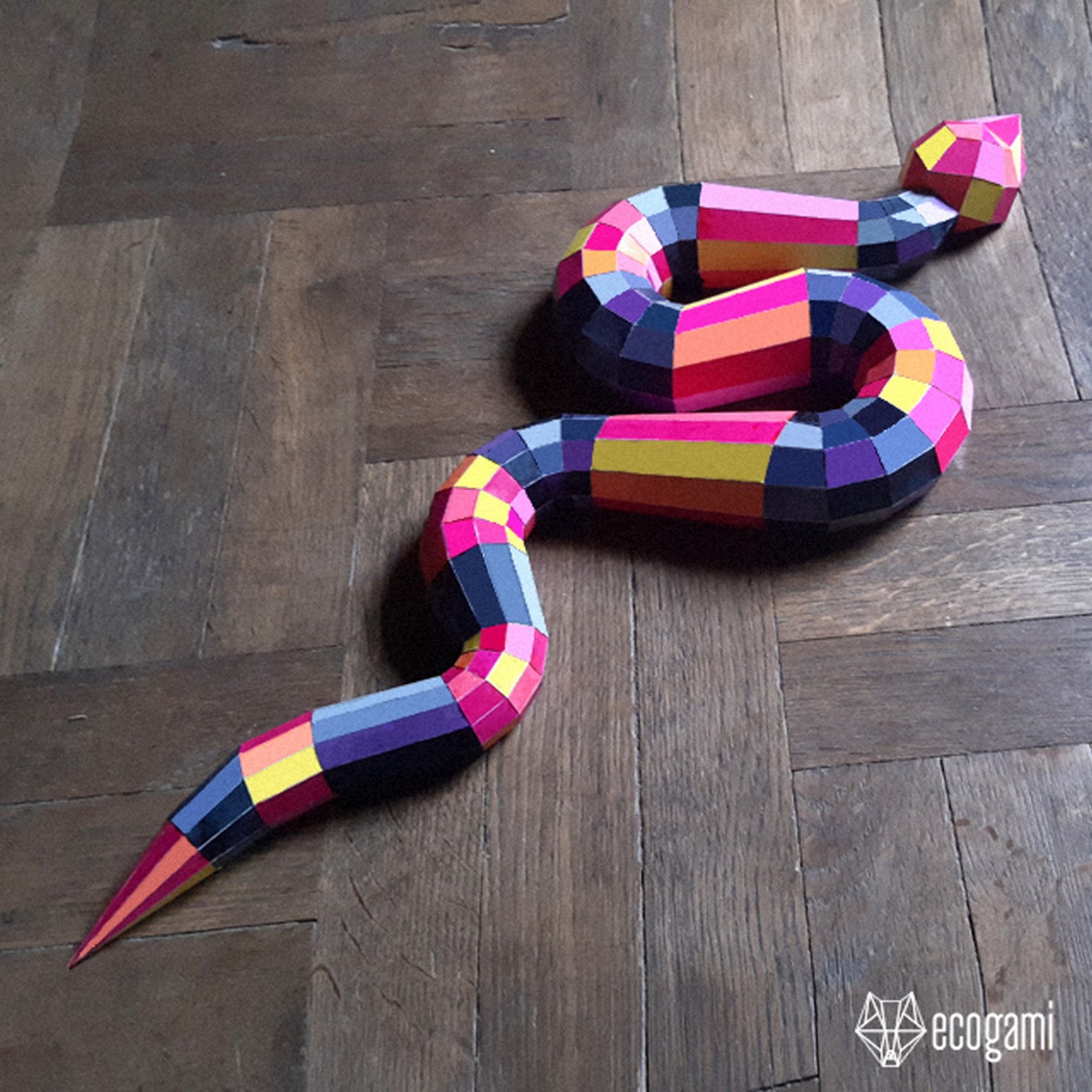 Snake Sculpture Papercraft 3D, Craft Kit for Adults, Puzzle to Make ...