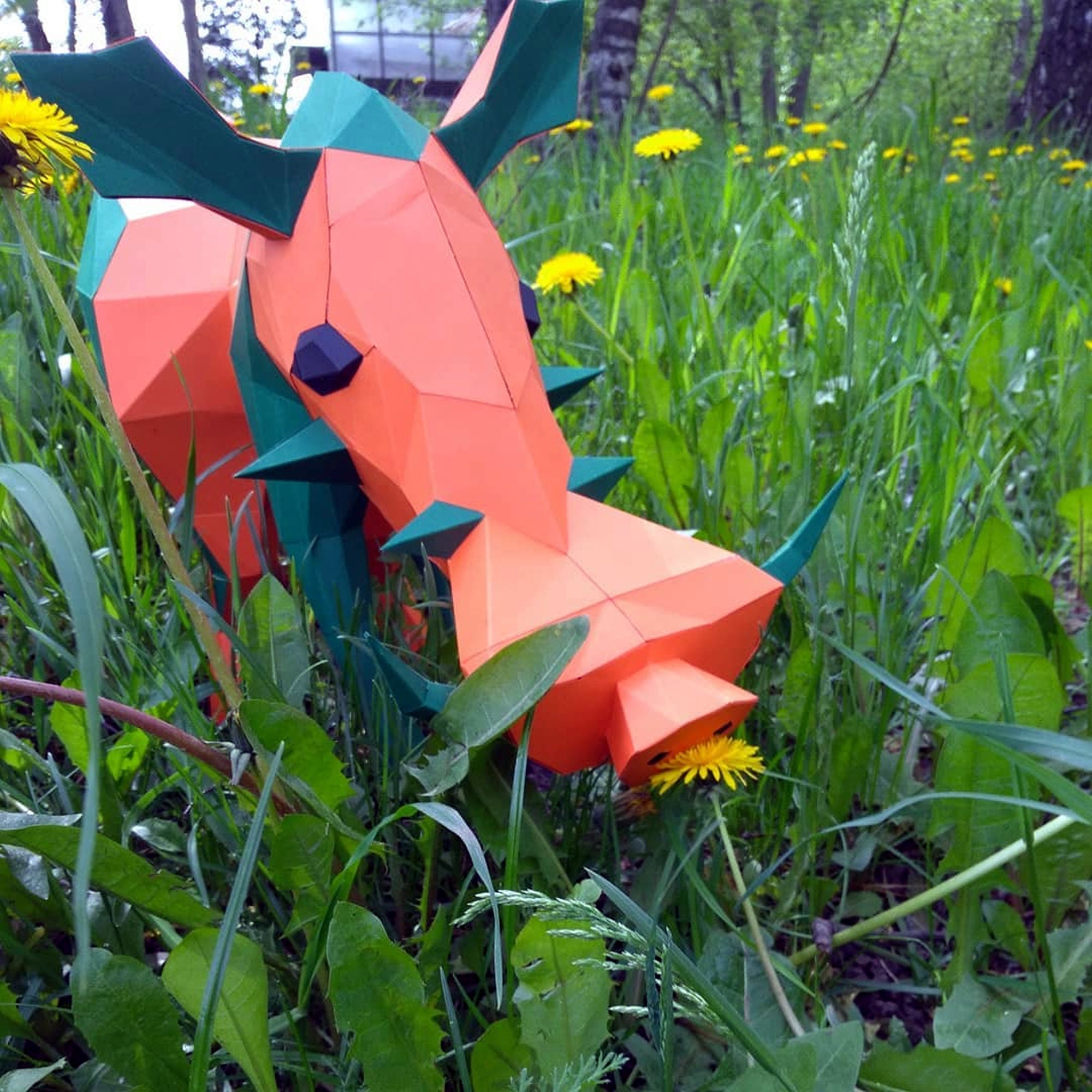 Wild Pig Papercraft Sculpture Printable 3D Puzzle Papercraft | Etsy