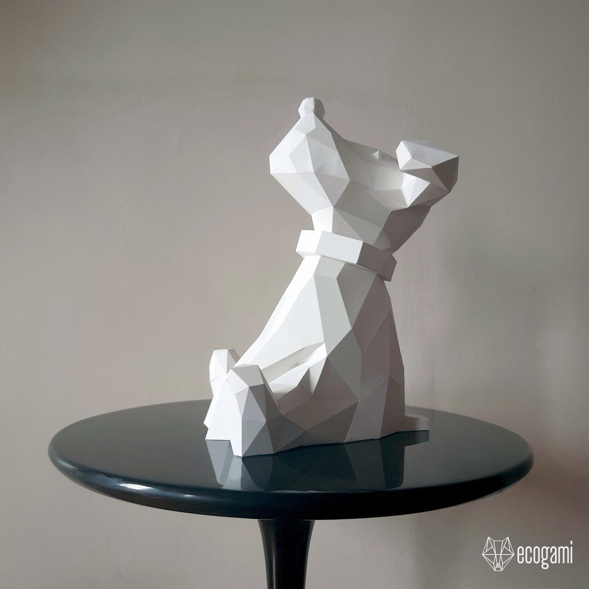 Cute Puppy Papercraft Sculpture Printable 3D Puzzle | Etsy