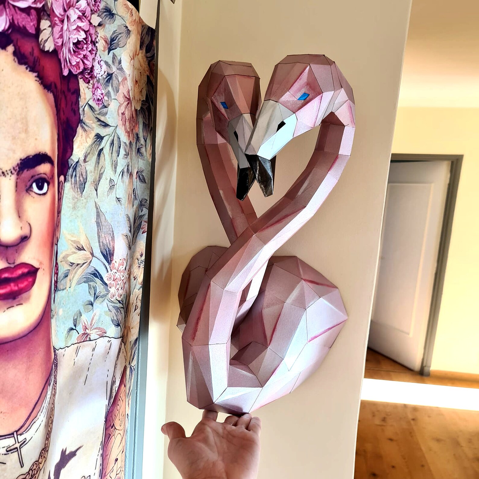 Flamingo Papercraft Sculpture Printable 3D Puzzle Papercraft - Etsy