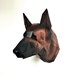 German Shepherd Papercraft Sculpture, Printable 3D Puzzle, Papercraft ...