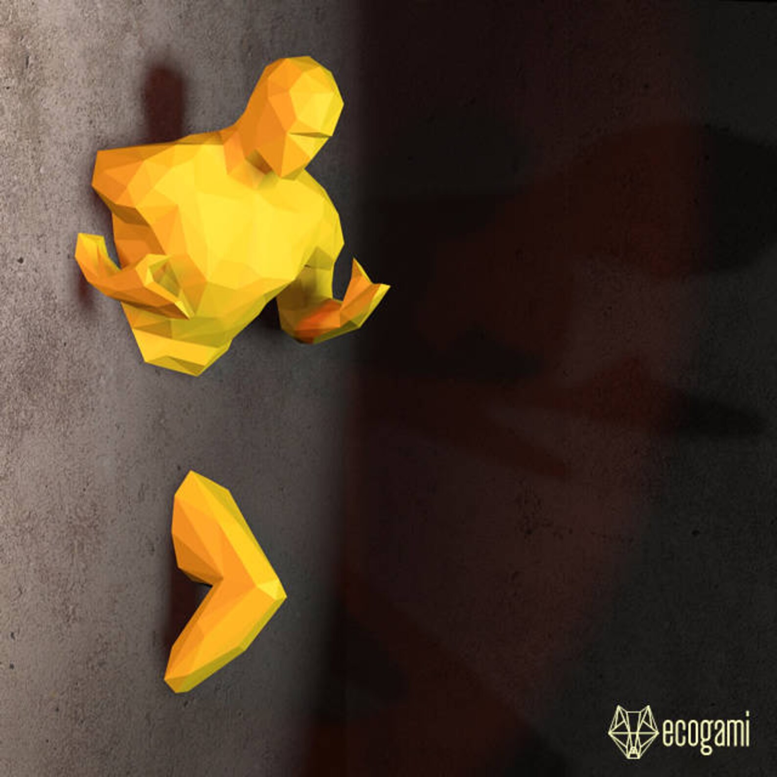 Running Man Papercraft Trophy Printable 3D Puzzle Papercraft | Etsy