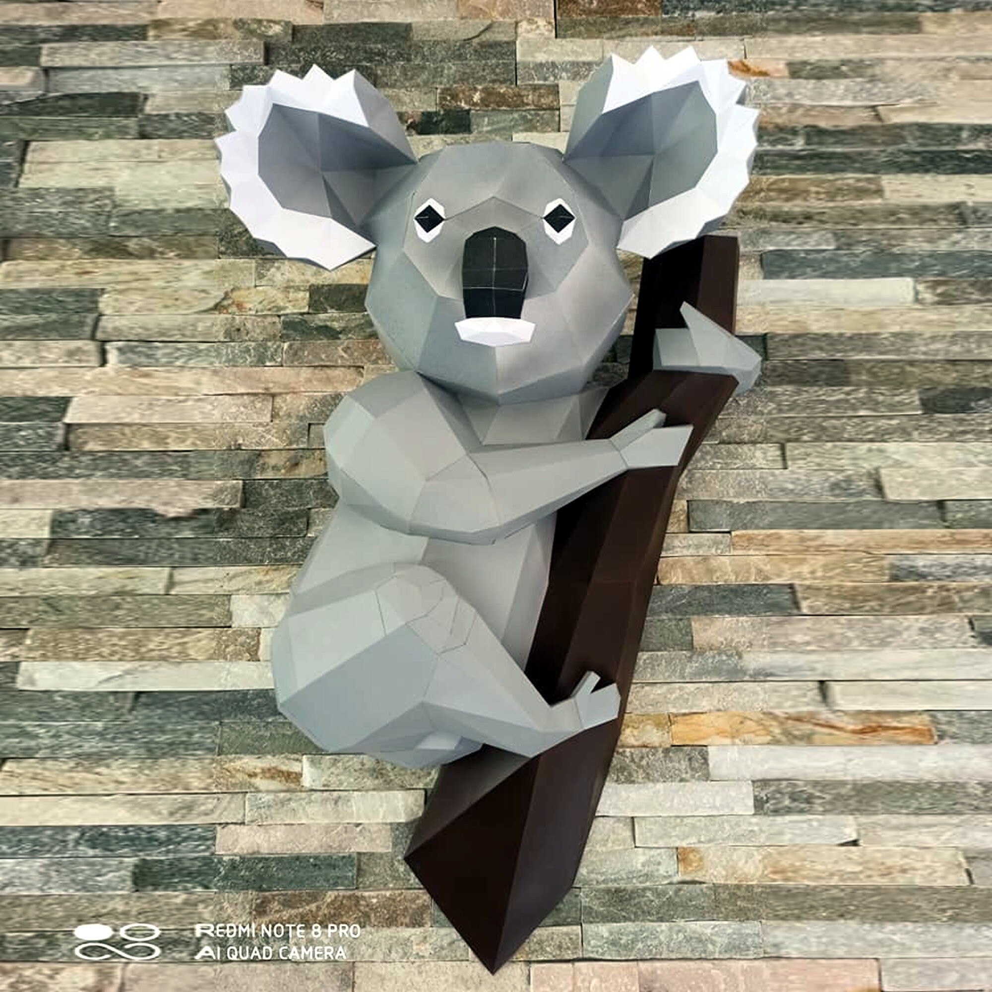 Koala Papercraft Sculpture Printable 3D Puzzle Papercraft - Etsy Australia