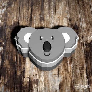 KOALA BOX PAPERCRAFT | Diy Koala Box | Pdf Koala Box Template ...