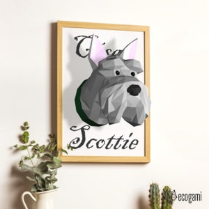 Scottie Papercraft Sculpture, Printable 3D Puzzle, Papercraft Pdf ...