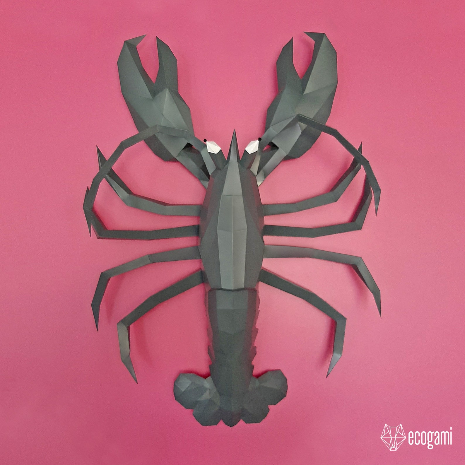 Lobster Papercraft Sculpture Printable 3D Puzzle Papercraft - Etsy