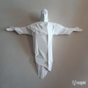 Christ the Redeemer Papercraft Sculpture, Printable 3D Puzzle ...