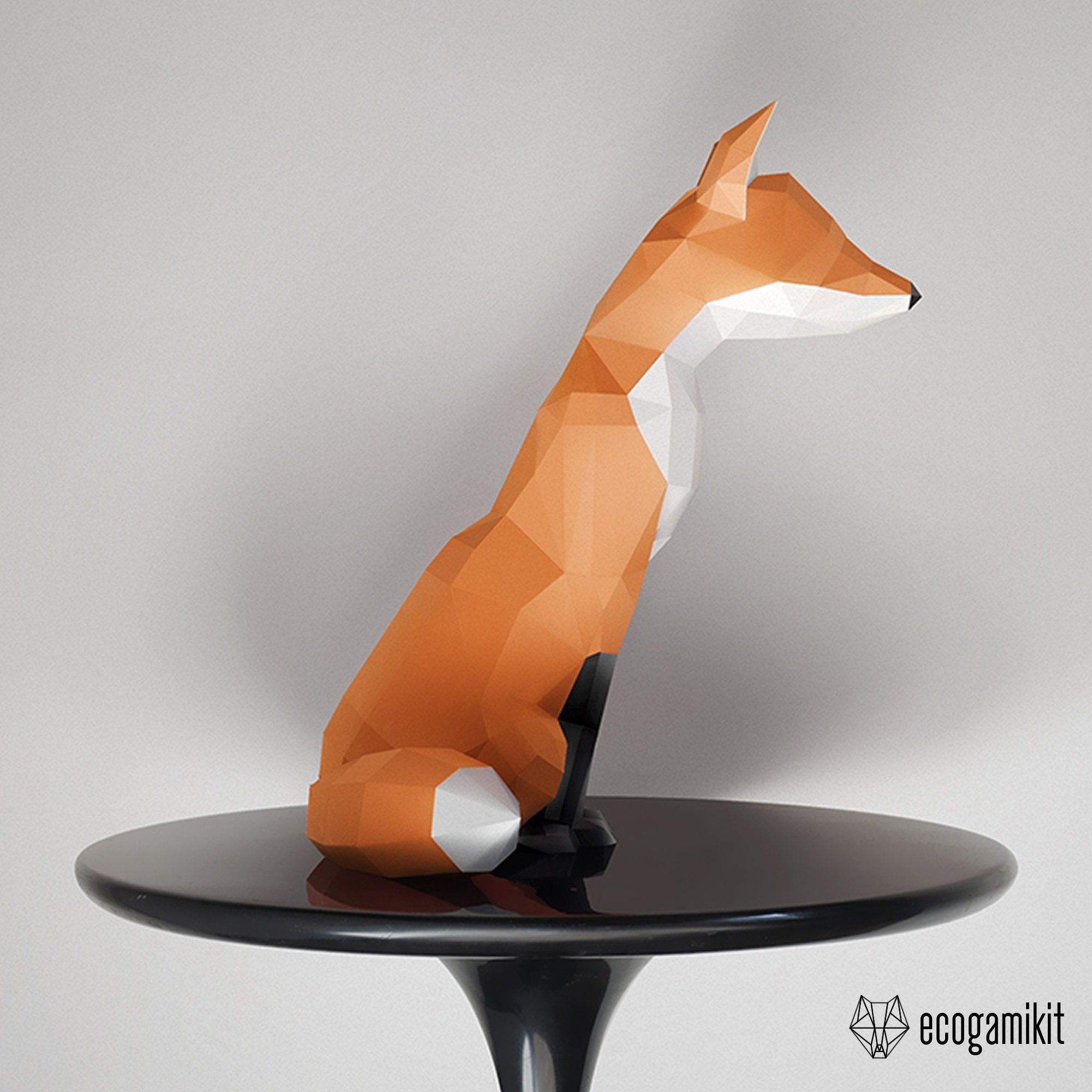 Fox Sculpture Papercraft 3D Craft Kit for Adults Puzzle to - Etsy