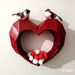 Open Heart Papercraft Sculpture, Printable 3D Puzzle, Papercraft Pdf ...