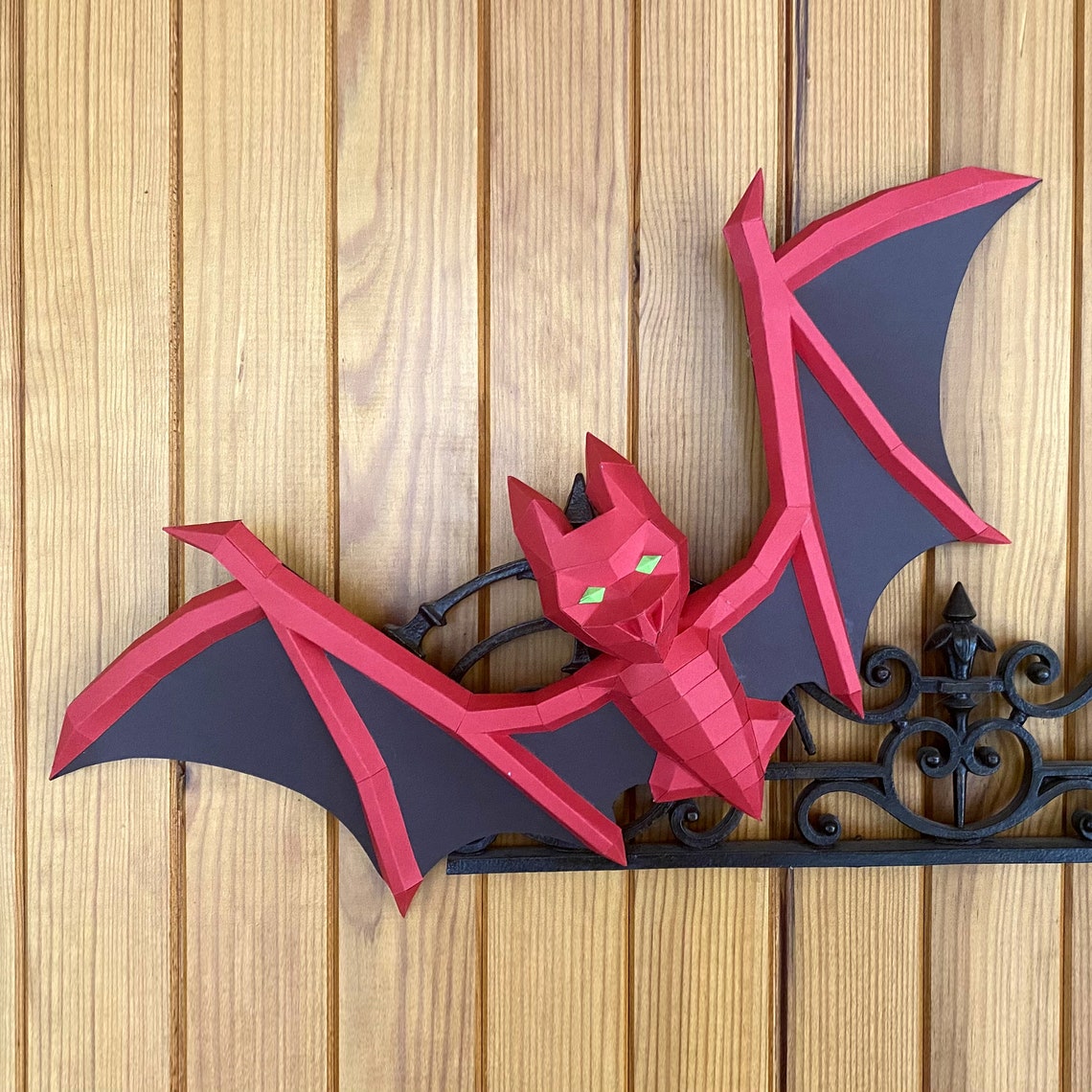 Bat papercraft sculptures printable 3D puzzle 3D papercraft | Etsy