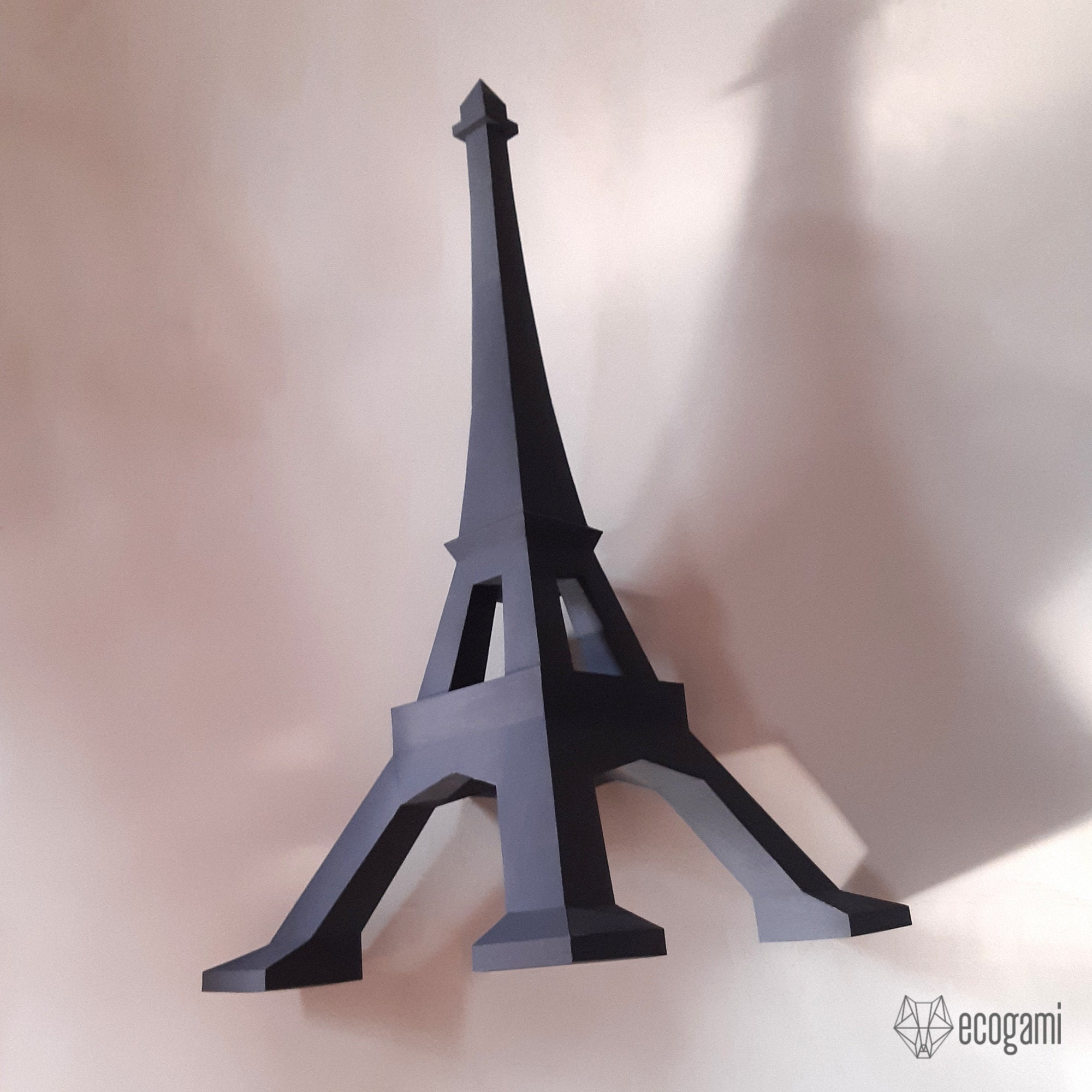 Eiffel Tower Papercraft Trophy Printable 3D Puzzle - Etsy