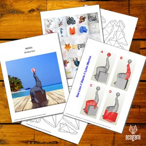 Sea Lion Papercraft Sculpture, Printable 3D Puzzle, Papercraft Pdf ...