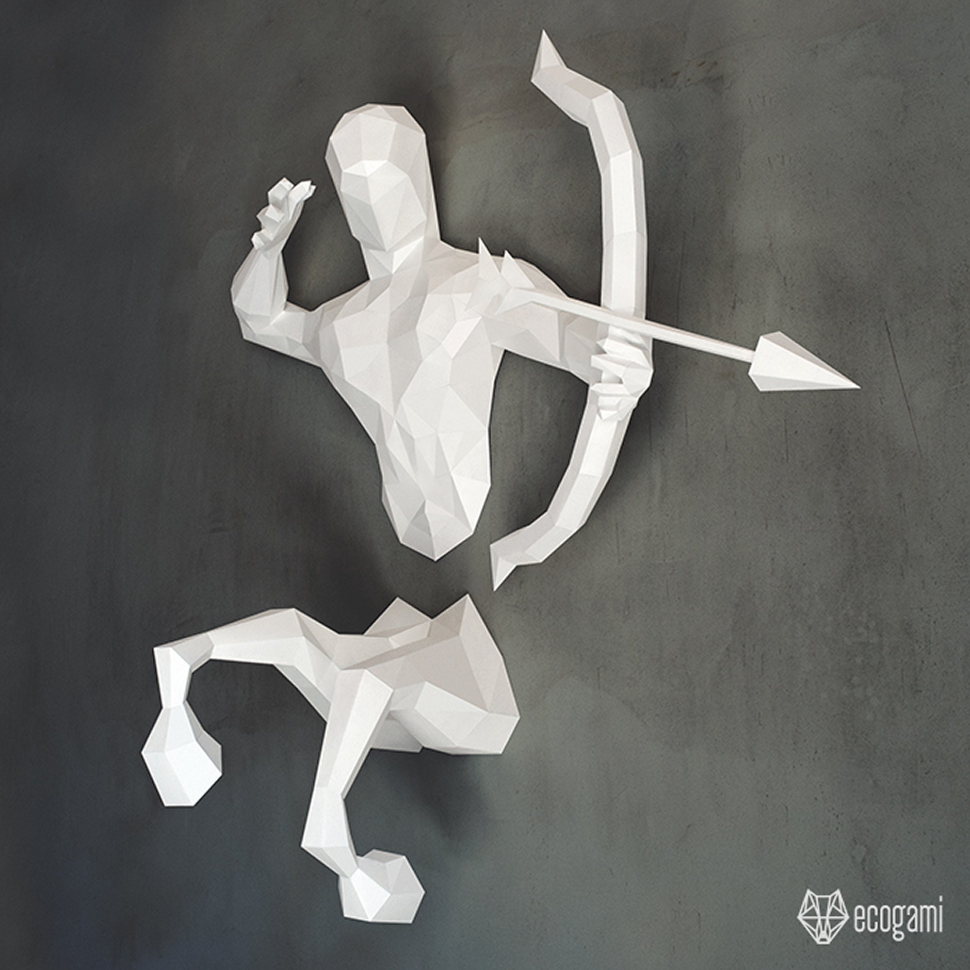 Centaur Papercraft Trophy, Printable 3D Puzzle, Papercraft Pdf Template ...