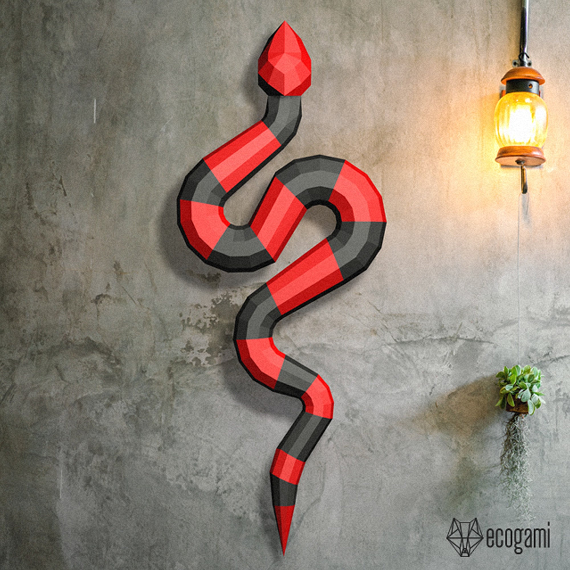 Snake Sculpture Papercraft 3D, Craft Kit for Adults, Puzzle to Make ...