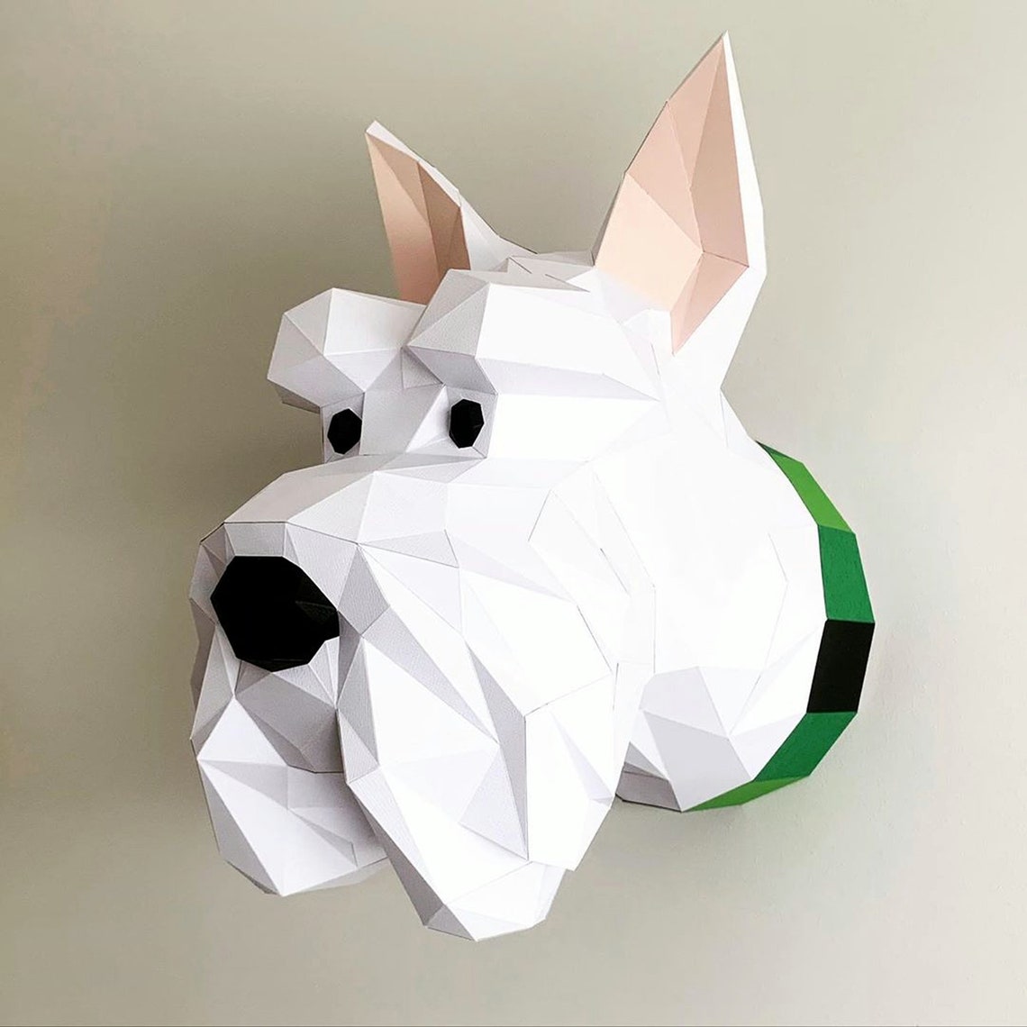 Scottish Terrier Papercraft Template PDF, DIY 3D Paper Dog Sculpture ...
