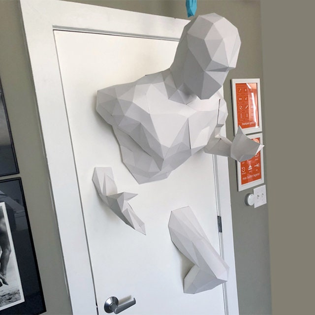 Running Man Papercraft Trophy Printable 3D Puzzle Papercraft | Etsy