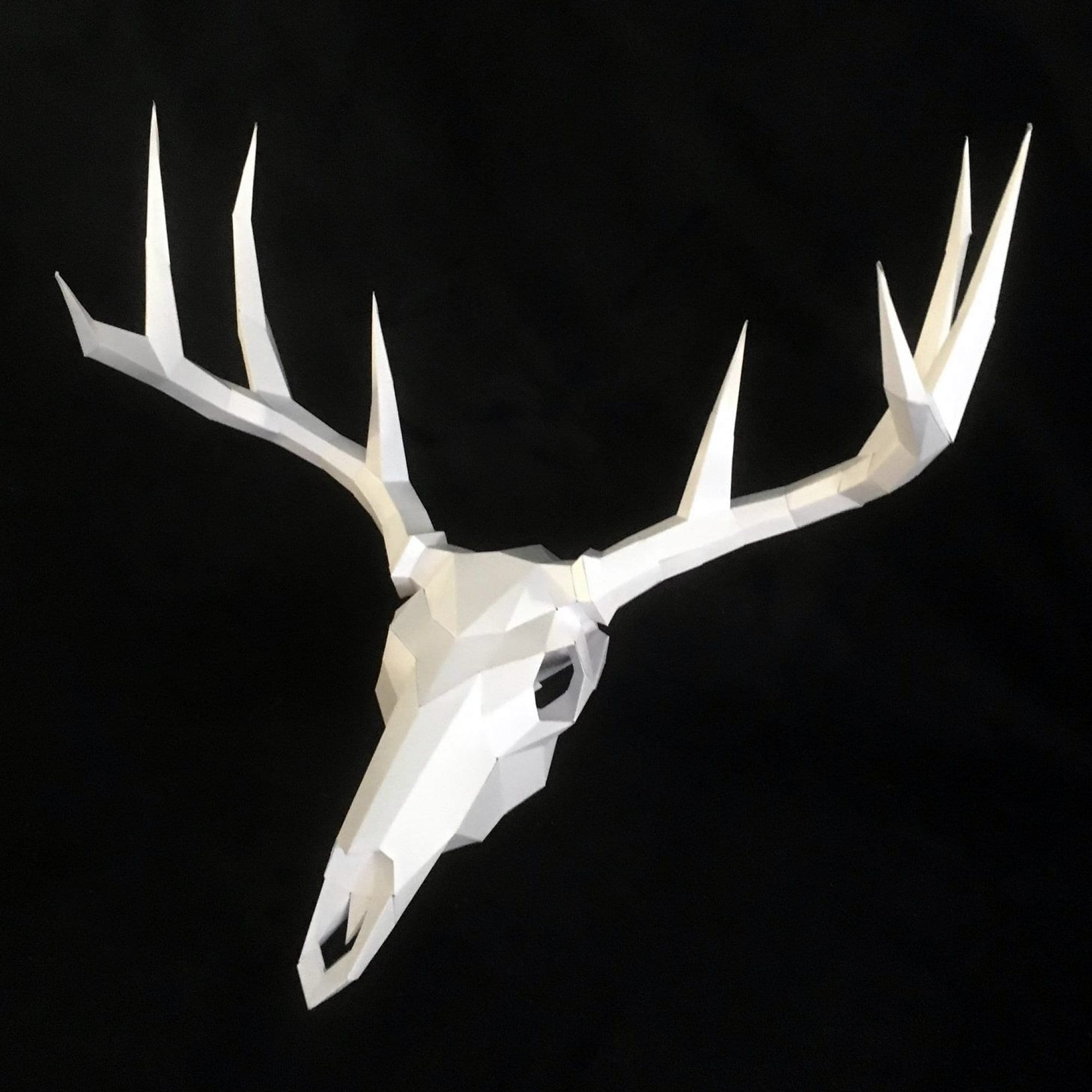 Deer Skull Papercraft Trophy Printable 3D Sculpture - Etsy Canada