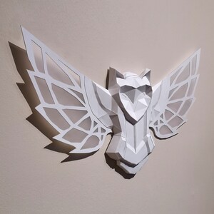Owl Papercraft Sculpture, Printable 3D Puzzle, Papercraft Pdf Template ...