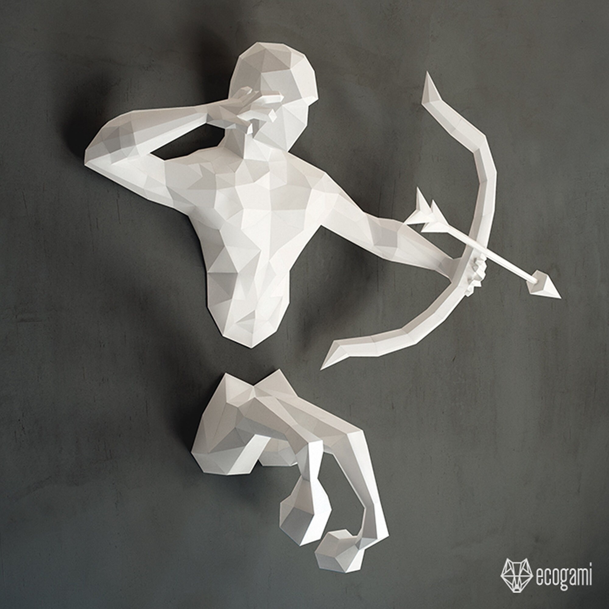 Centaur Papercraft Trophy, Printable 3D Puzzle, Papercraft Pdf Template ...