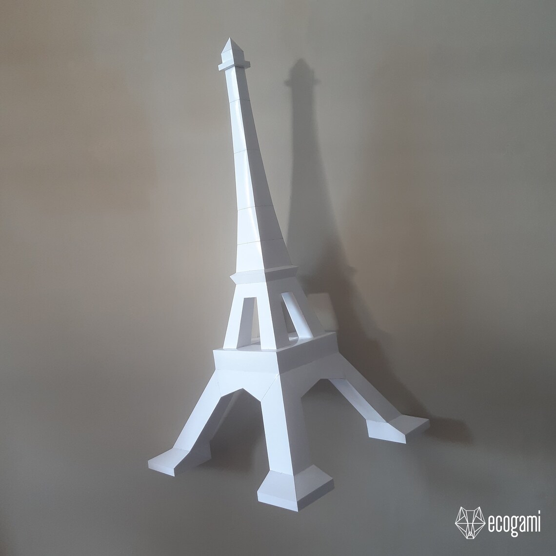 Eiffel Tower Papercraft Trophy Printable 3D Puzzle - Etsy