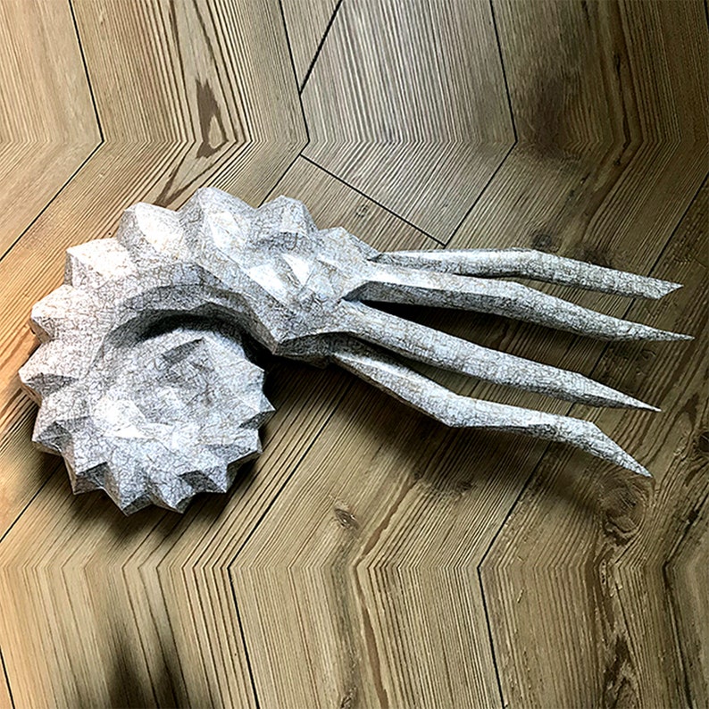 Ammonite Fossil Papercraft Sculpture Printable 3D Puzzle | Etsy