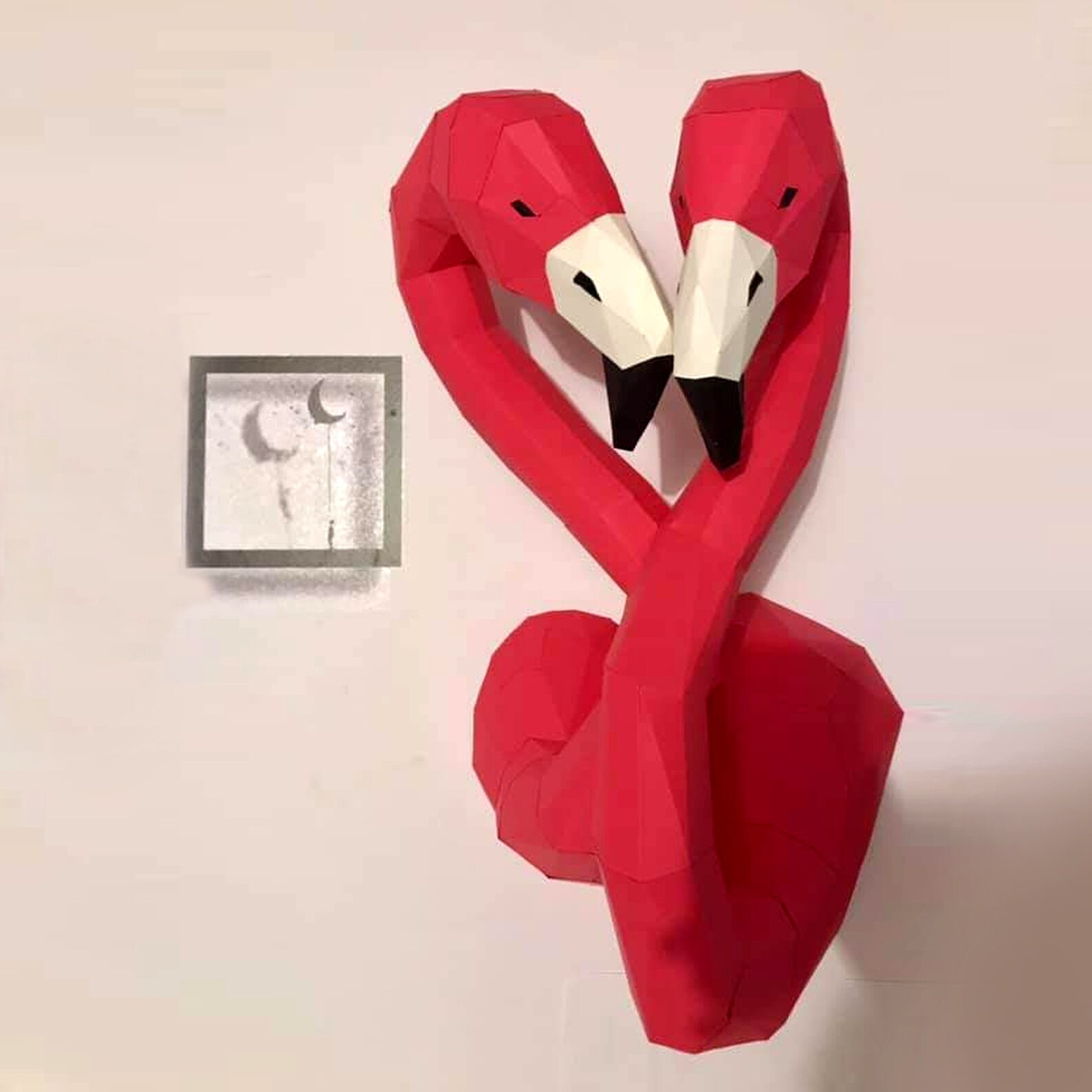 Flamingo papercraft sculpture printable 3D puzzle papercraft | Etsy