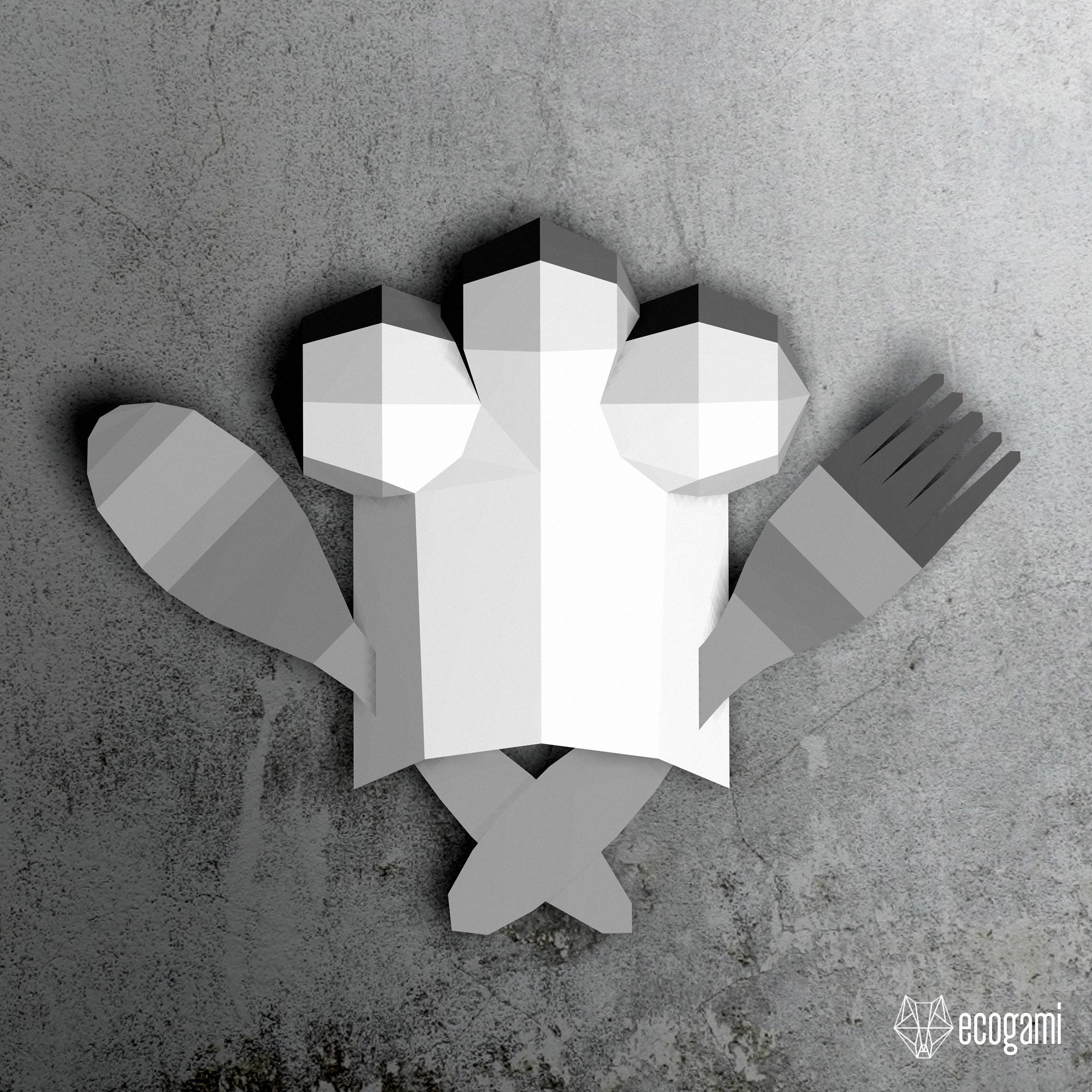 Chef Hat Papercraft Sculpture Printable 3D Puzzle Papercraft | Etsy Canada