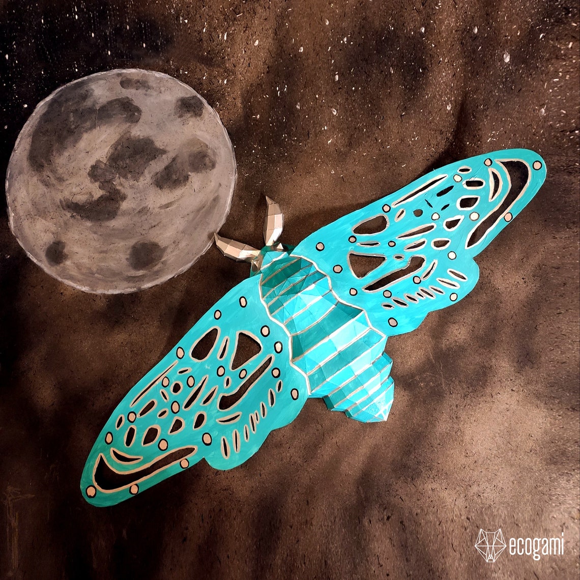 Moth Papercraft Sculpture Printable 3D Puzzle Papercraft Pdf - Etsy