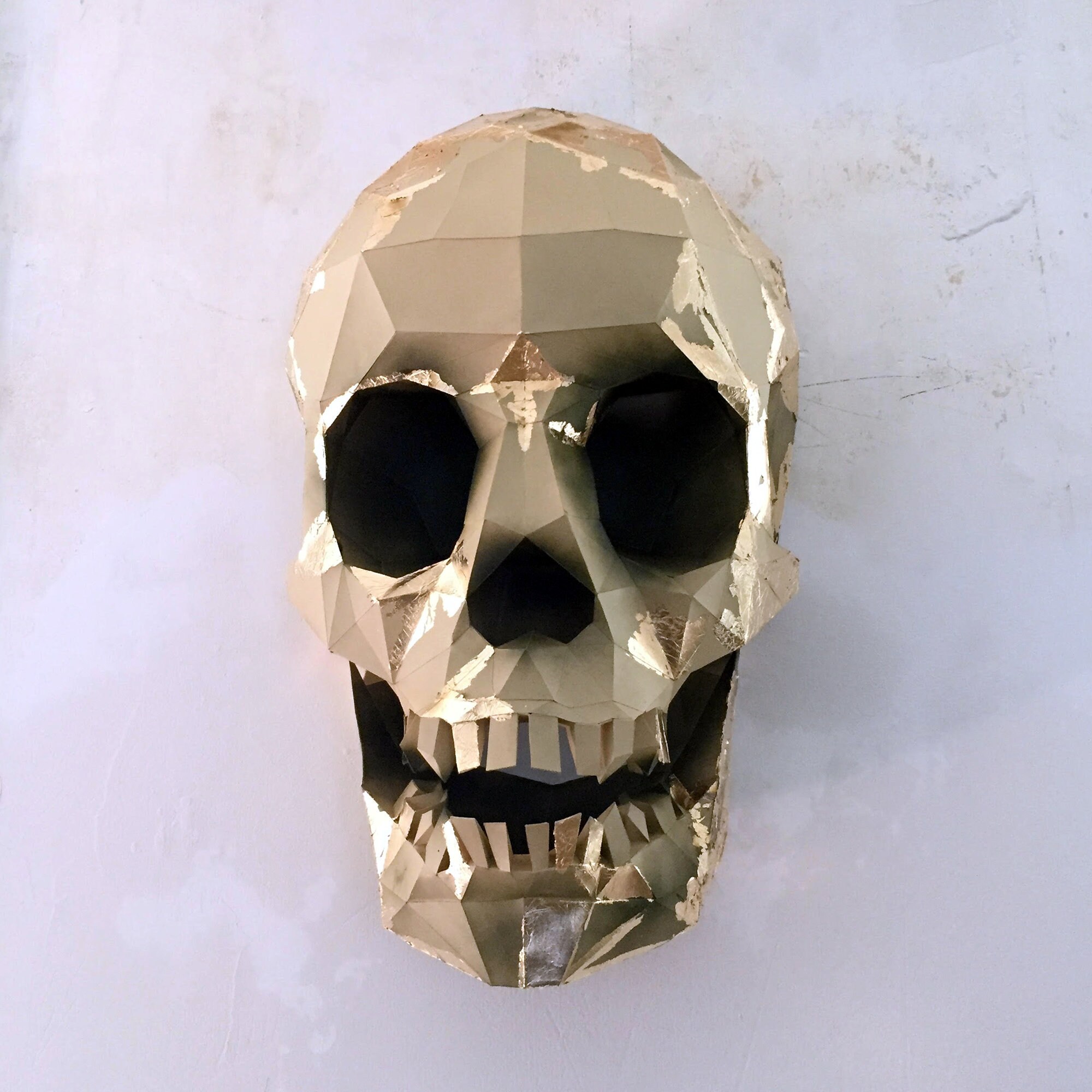 Human Skull Papercraft Sculpture Printable 3D Puzzle | Etsy