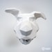 Dog Head Papercraft Sculpture, Printable 3D Puzzle, Papercraft Pdf ...