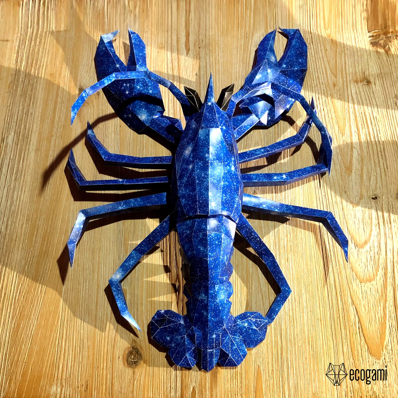 Lobster Papercraft Sculpture Printable 3D Puzzle Papercraft - Etsy