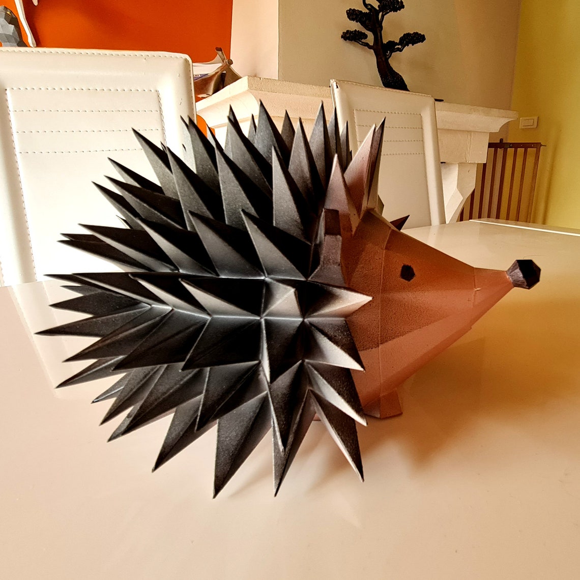 Hedgehog Papercraft Sculpture Printable 3D Puzzle Papercraft | Etsy Canada