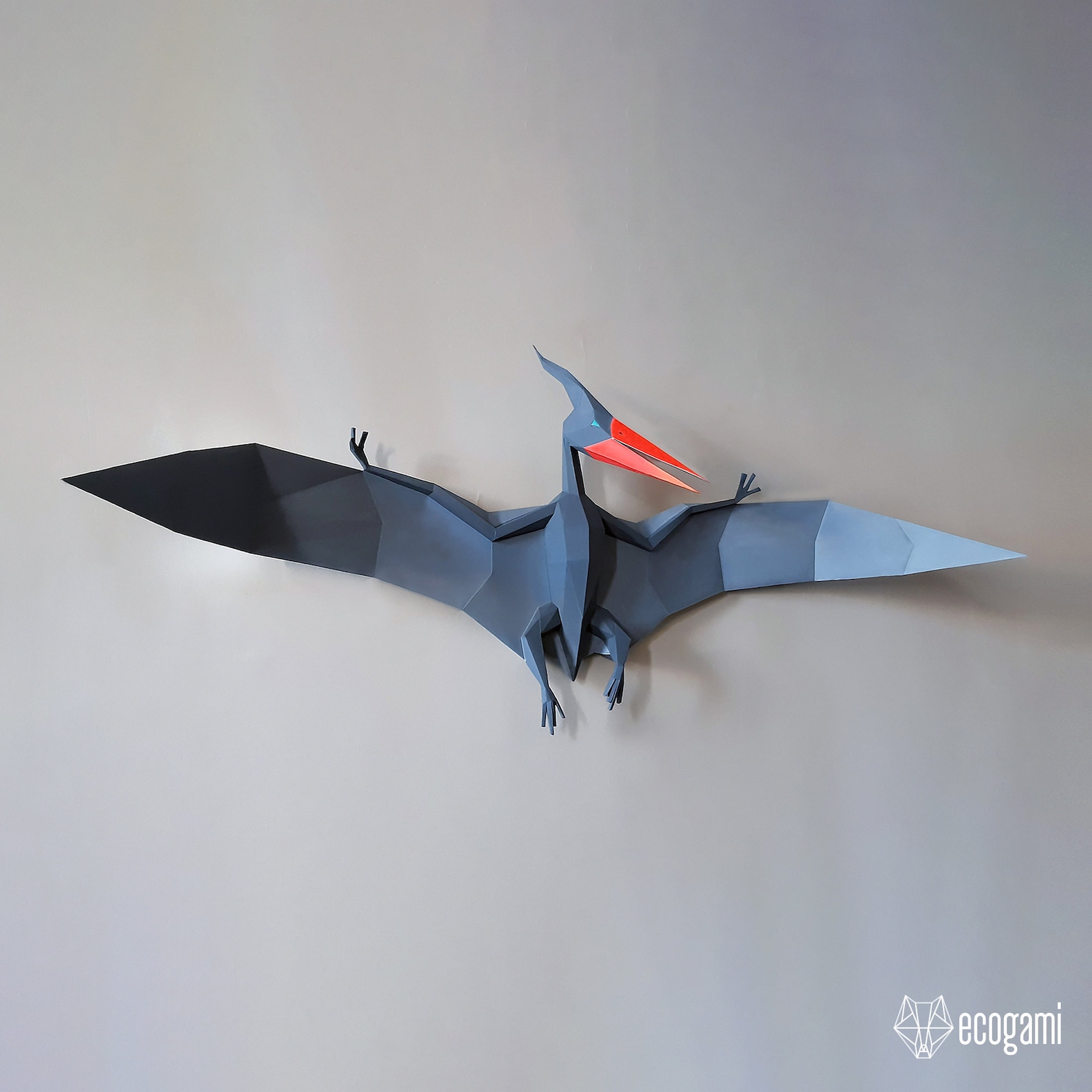 Pterosaur Dinosaur Papercraft Sculpture Printable 3D Puzzle - Etsy
