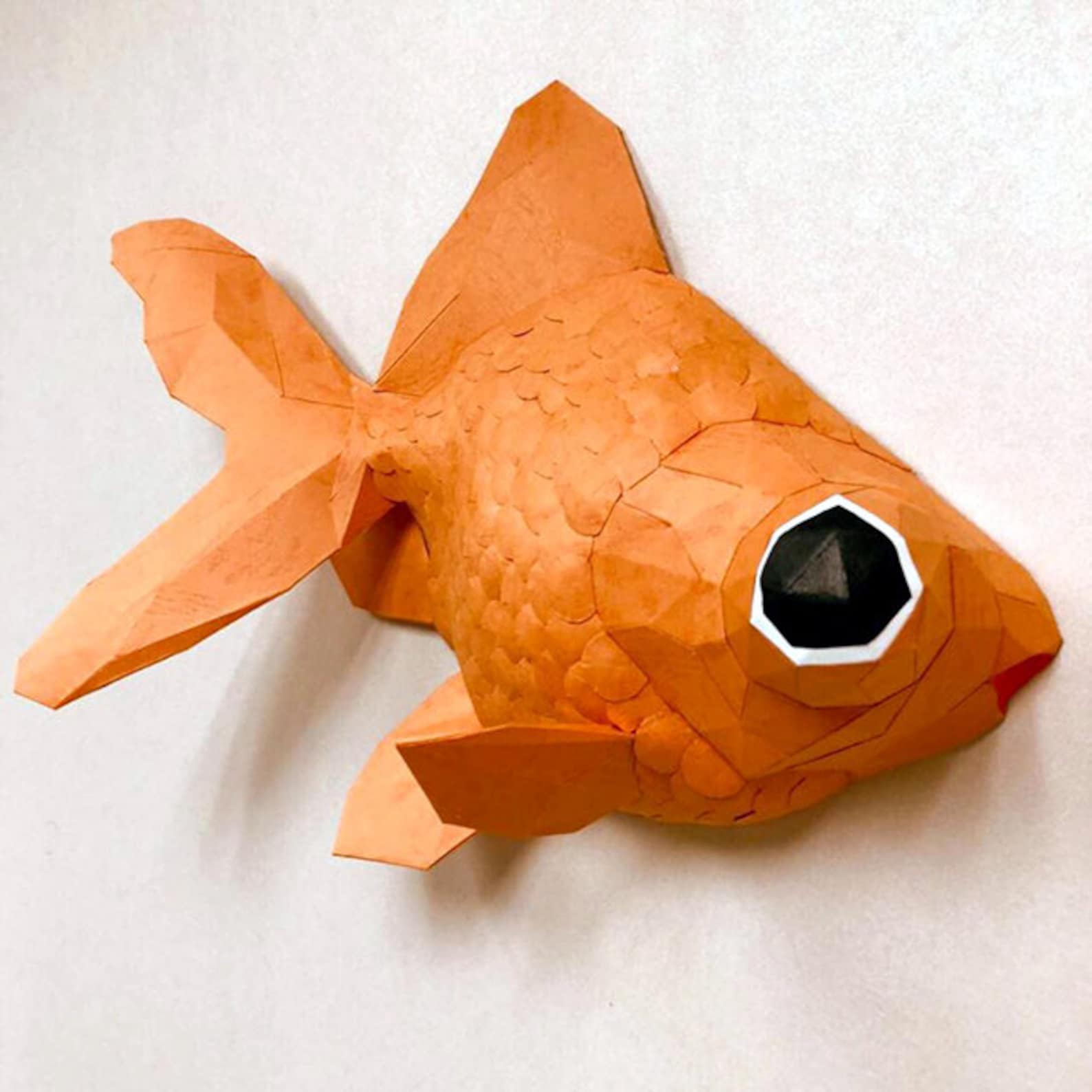 Goldfish Papercraft Sculpture Printable 3D Puzzle Papercraft - Etsy Canada