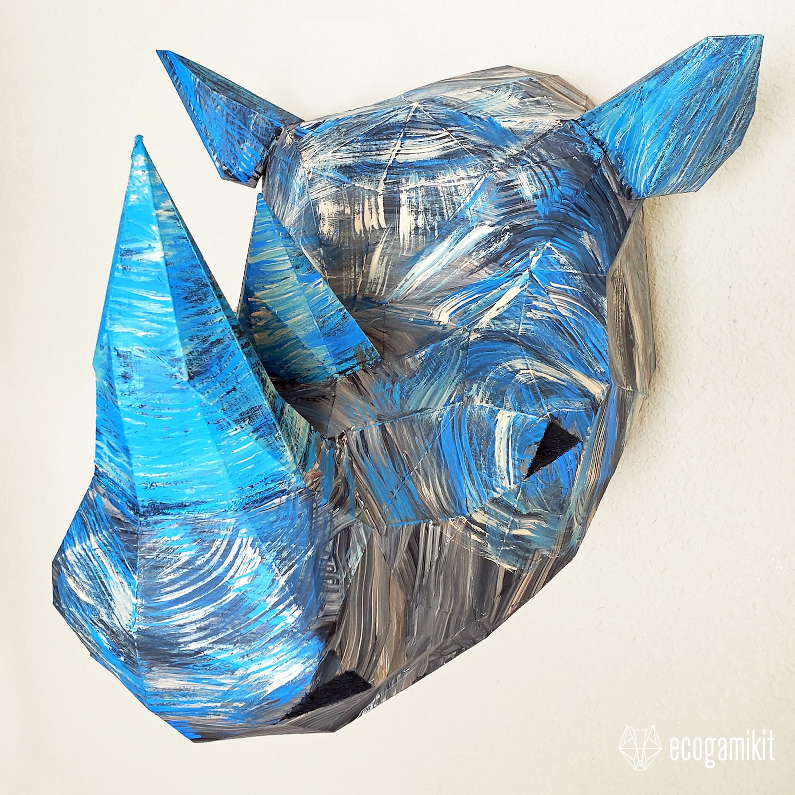 Rhino Sculpture Papercraft 3D, Craft Kit for Adults, Puzzle to Make ...