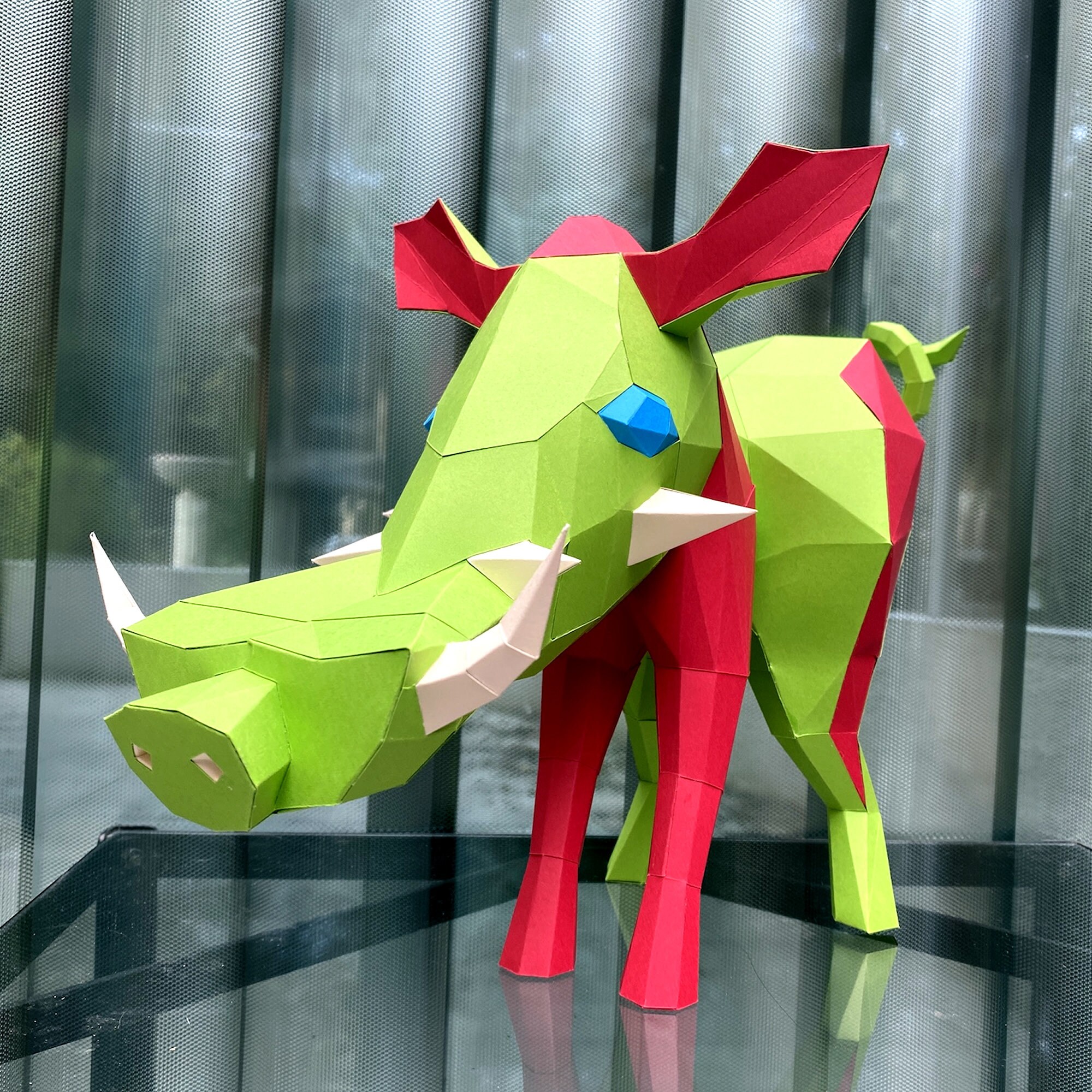 Wild Pig Papercraft Sculpture Printable 3D Puzzle Papercraft | Etsy