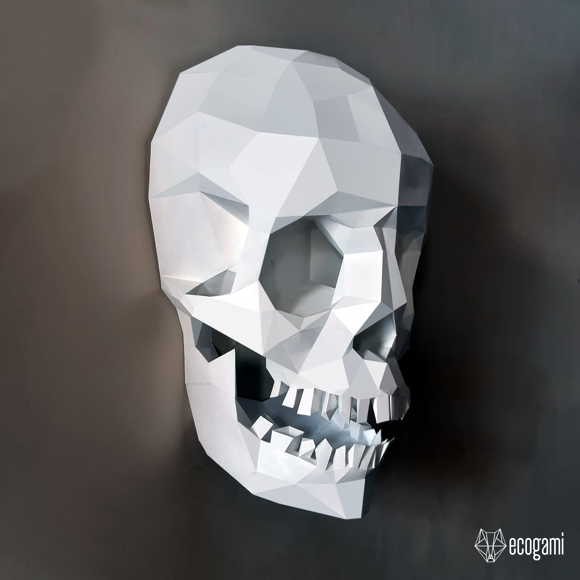 Human Skull Papercraft Sculpture Printable 3D Puzzle | Etsy