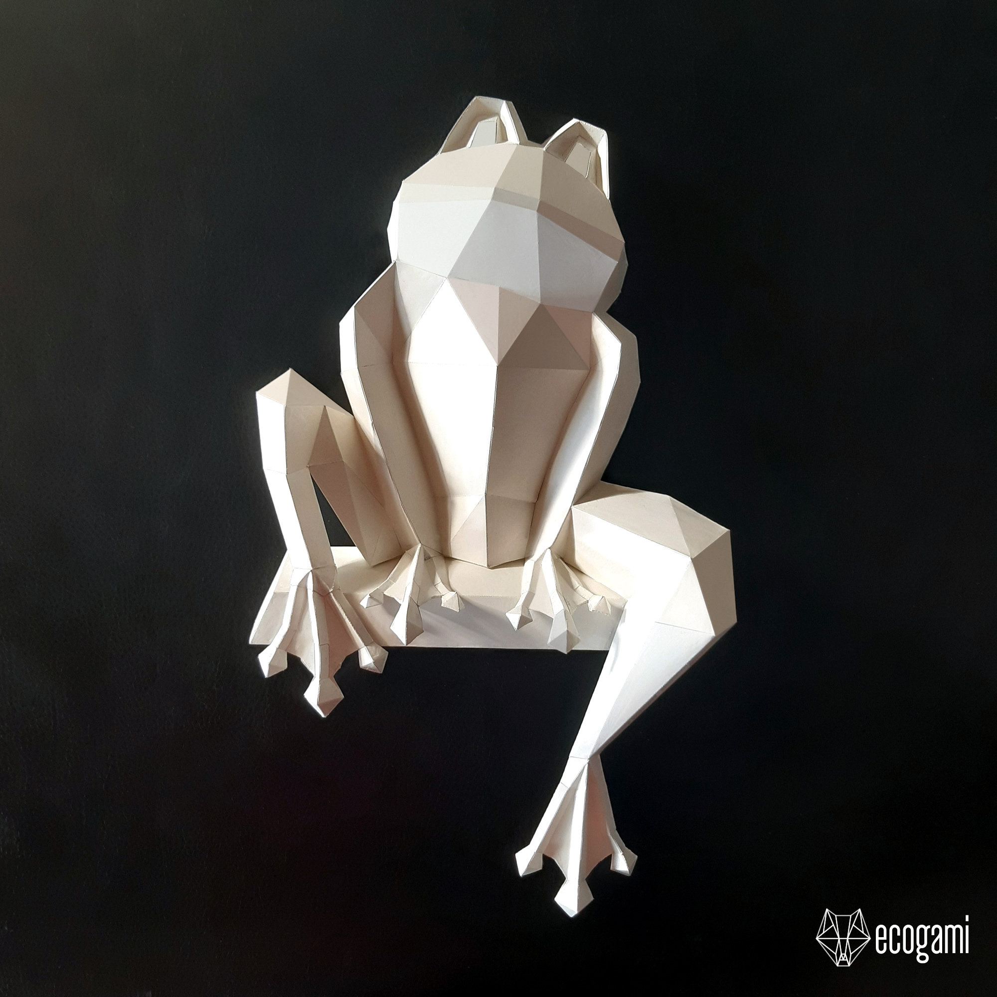 Frog Papercraft Sculpture Printable 3D Puzzle Papercraft Pdf | Etsy